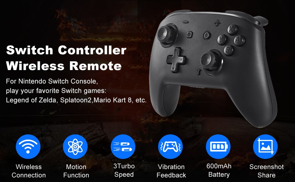 Wireless Switch Pro Controller for Nintendo Switch Controller Remote G – BINBOK