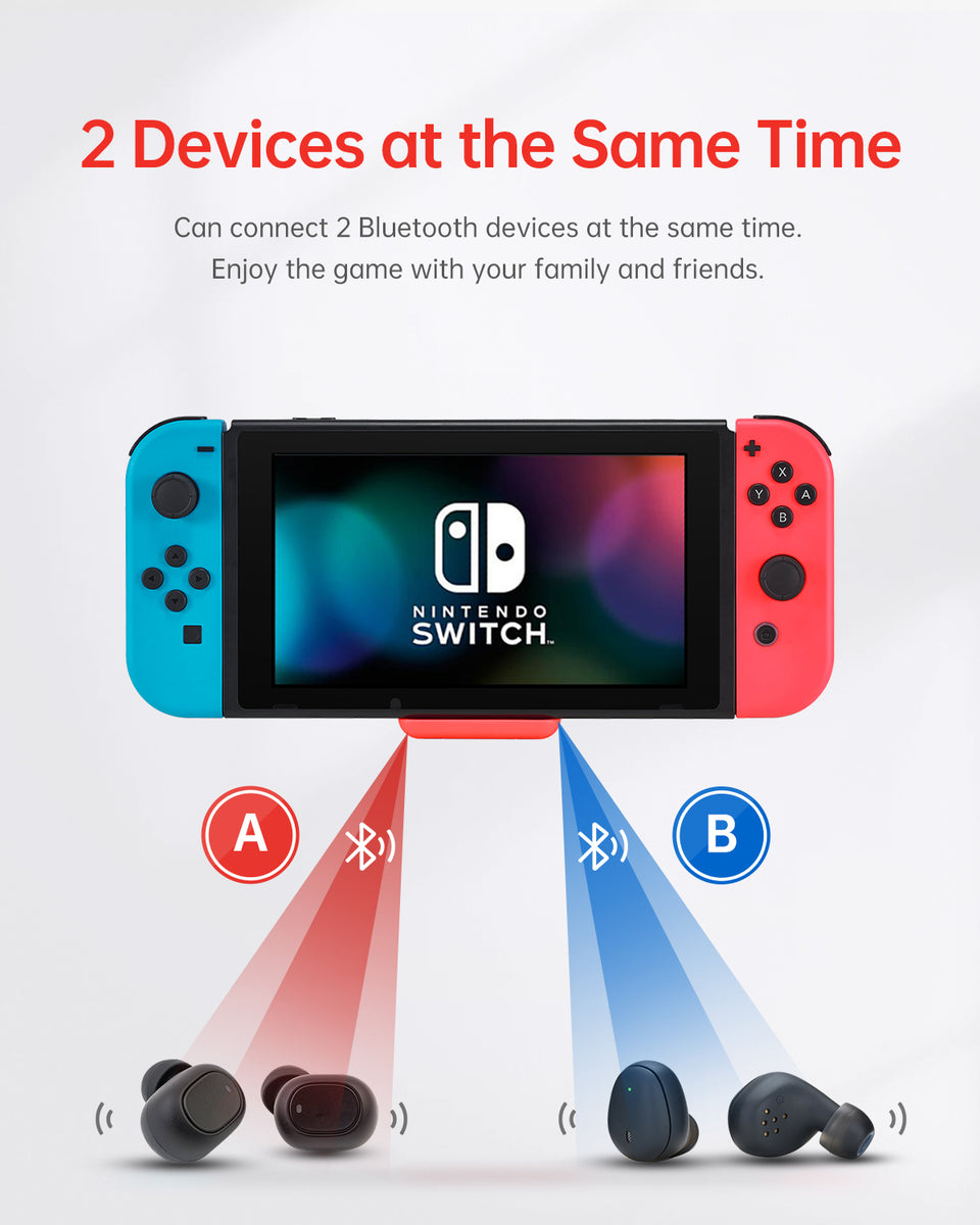 Audio Adapter for Nintendo Switch, Bluetooth 5.0 Transmitter, Internal ...